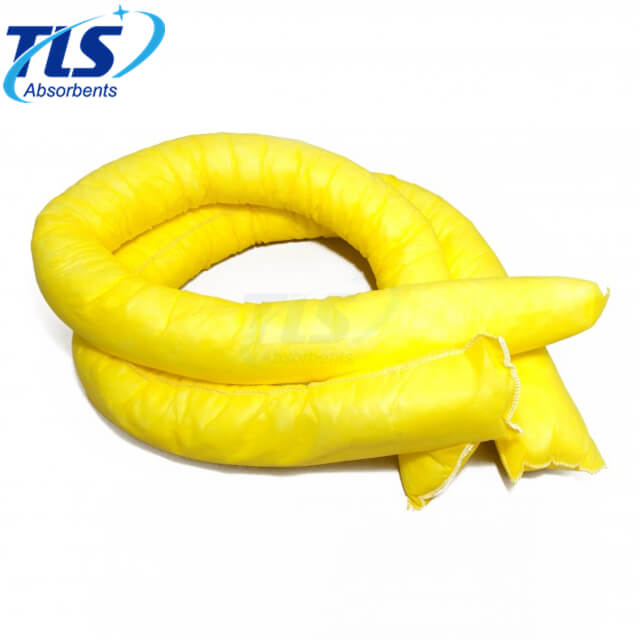 12.7CM x 3M Spill Absorbent Socks for Hazardous Chemicals Yellow from ...