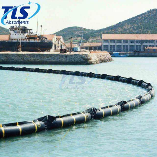Oil Spill Red Color Inflatable Rubber Containment Boom from China ...