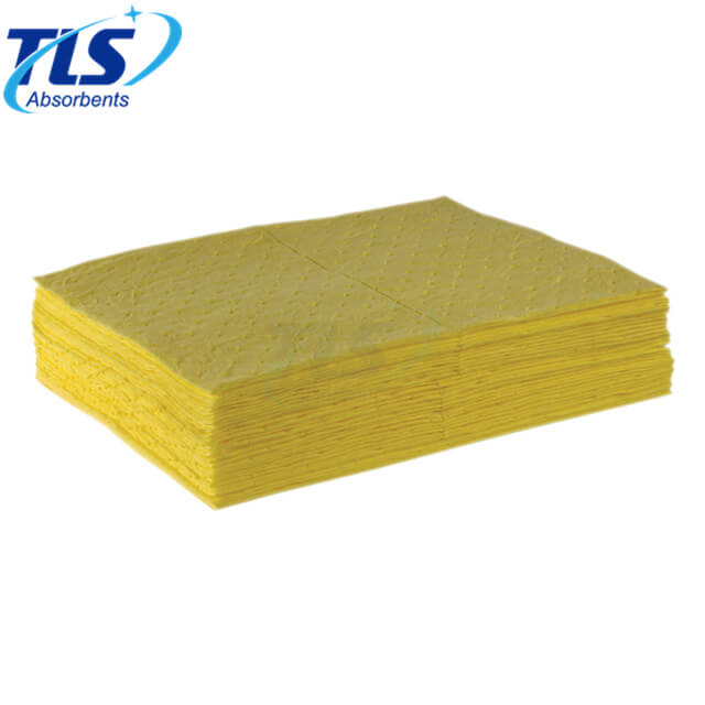 40cm*50cm*4mm Yellow Hazmat Chemical Spill Absorbent Sheets from China ...