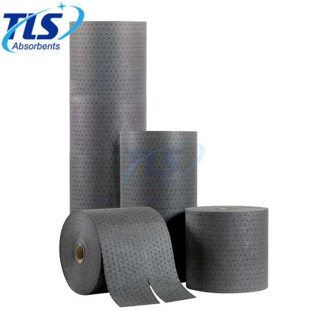 Yellow Chemical Absorbent Rolls For Spill Cleanup 40cm*50m*3mm from ...