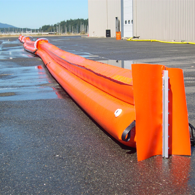 Rubber Water-filled Bean Shore Sealing Boom For Shelter Water from ...